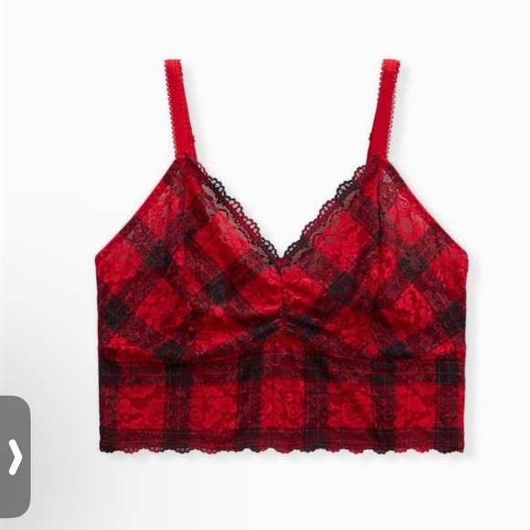 torrid | Intimates & Sleepwear | Torrid Red And Black Lace Bralette ...